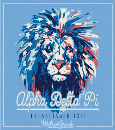 1357 Alpha Delta Pi Patriotic Shirt | Metro Greek