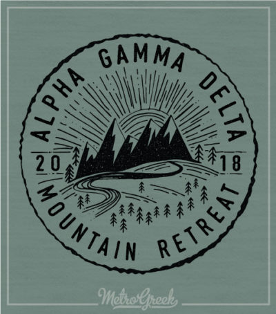 1747 Alpha Gamma Delta Retreat Shirt | Metro Greek