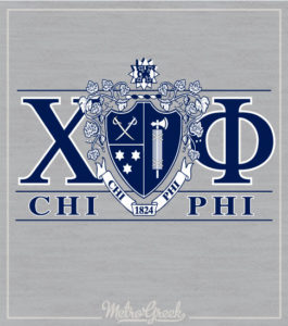 2382 Chi Phi Fraternity Crest Rush Shirt | Metro Greek