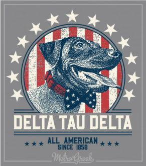 2089 Delta Tau Delta Rush Shirt Lab and Flag | Metro Greek