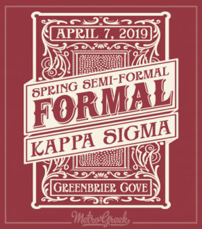 6062 Kappa Sigma Formal Shirt Block Border | Metro Greek