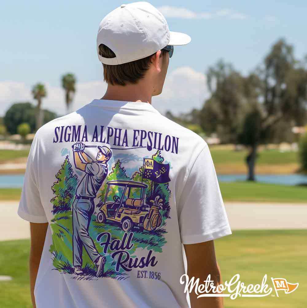 SAE Rush Shirt Golf Course | Metro Greek